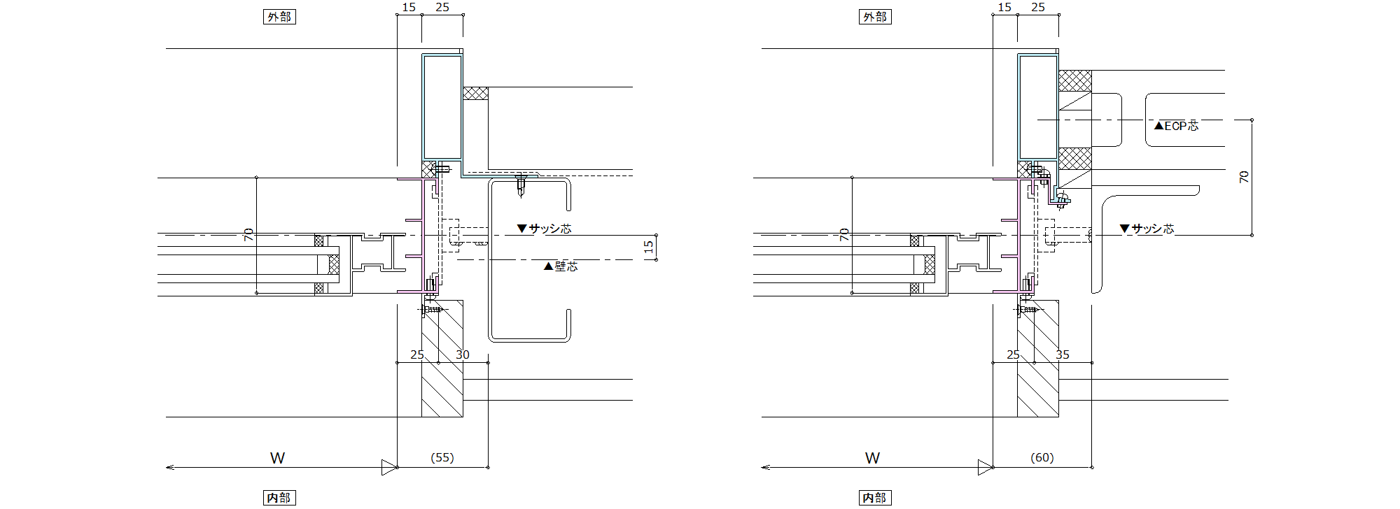 【解説】RC枠、ALC枠、同面枠、鉄骨枠の使い分け｜枠形状とは？ | 窓ハンドブック
